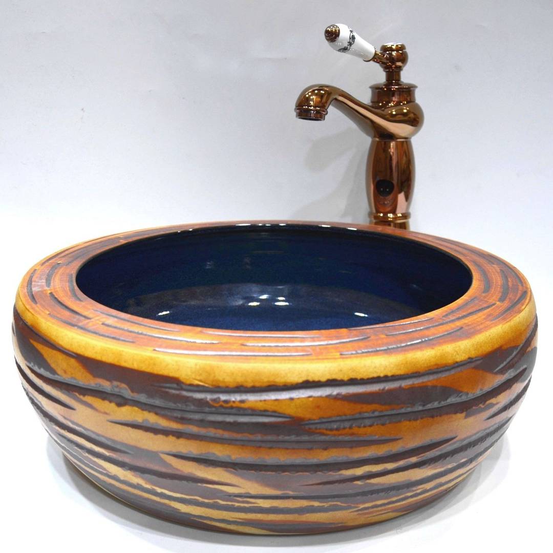 16836 Stone Effect Basin — Lock and Handle